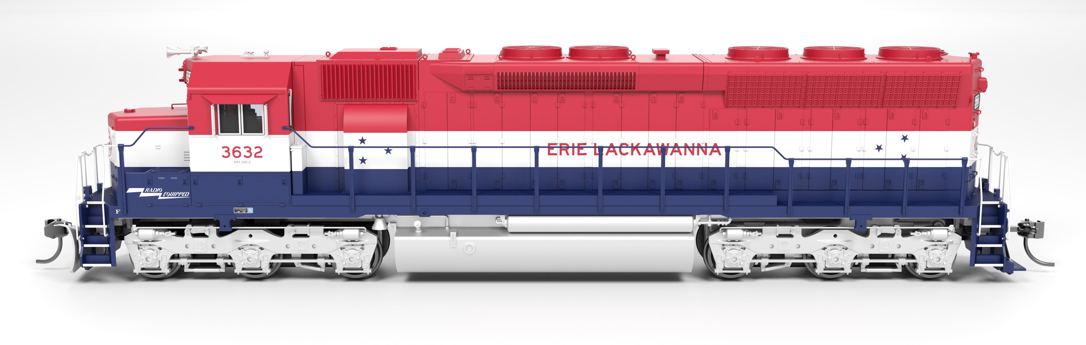 Broadway Limited HO 9800 SD45 Erie Lackawanna 3632 Bicentennial Paint – Fusion Scale Hobbies