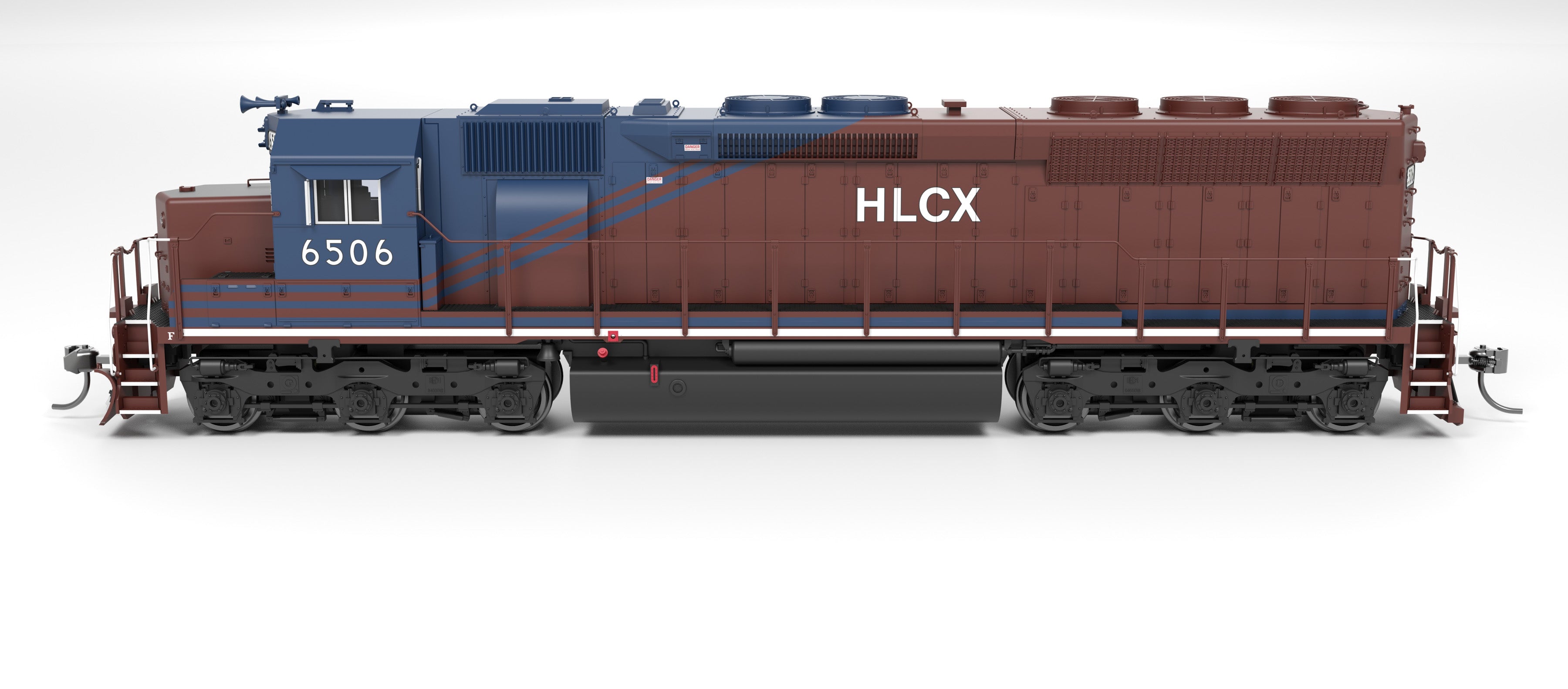 Broadway Limited HO 9809 SD45 HLCX 6513 Red & Blue No-Sound / DCC-Read – Fusion Scale Hobbies