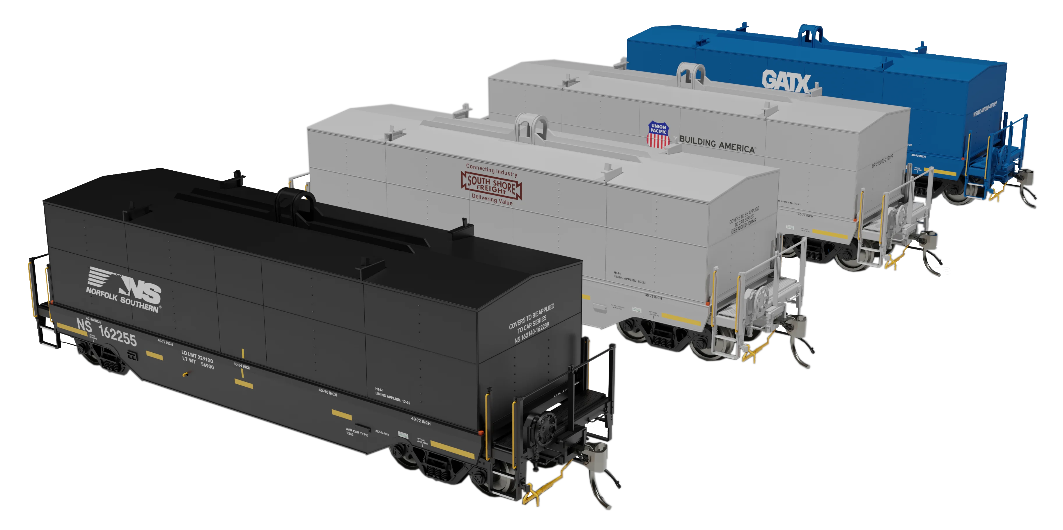 Rapido HO Greenbrier Transverse Coil Cars | Single Cars – Fusion Scale ...