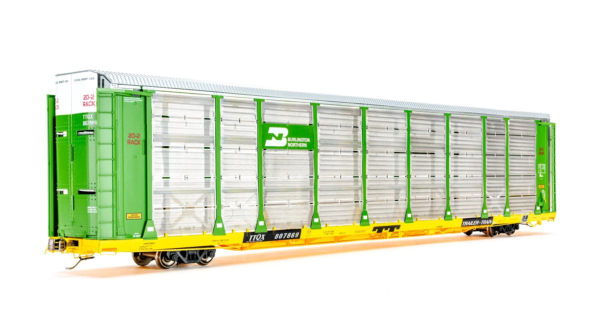 HO Scale Thrall 20-2 Autoracks – Class One Model Works Freight Cars ...