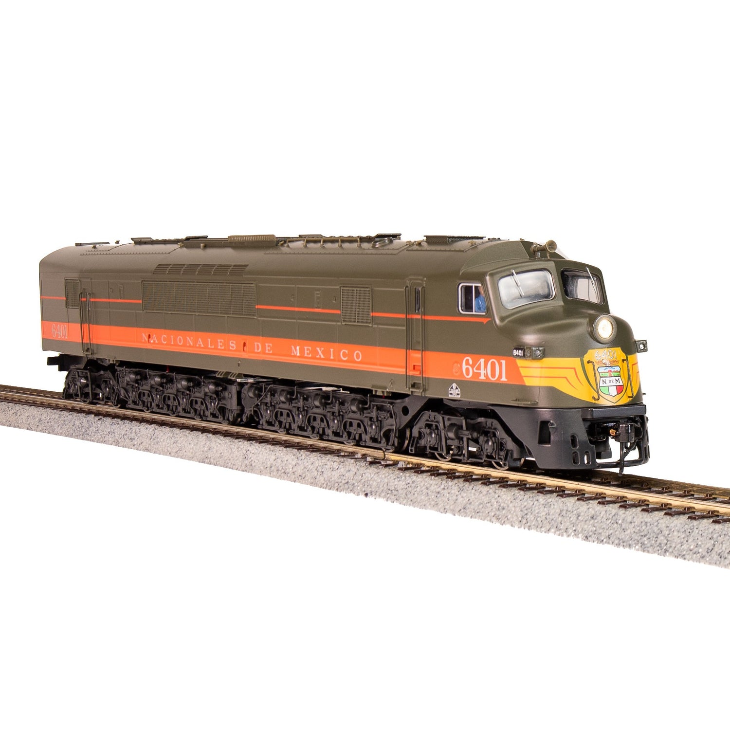 Broadway Limited HO Centipede Diesel NdeM #6405/dk.grnorg&yel/DCC ...