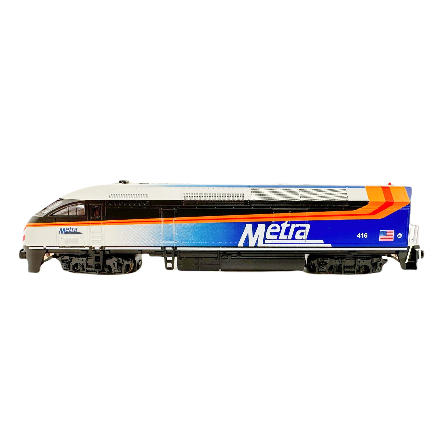 Kato N Scale Scale Chicago Metra MPI MP36PH Set W/ 3 Bilvel Cars KAT10 – Fusion Scale Hobbies