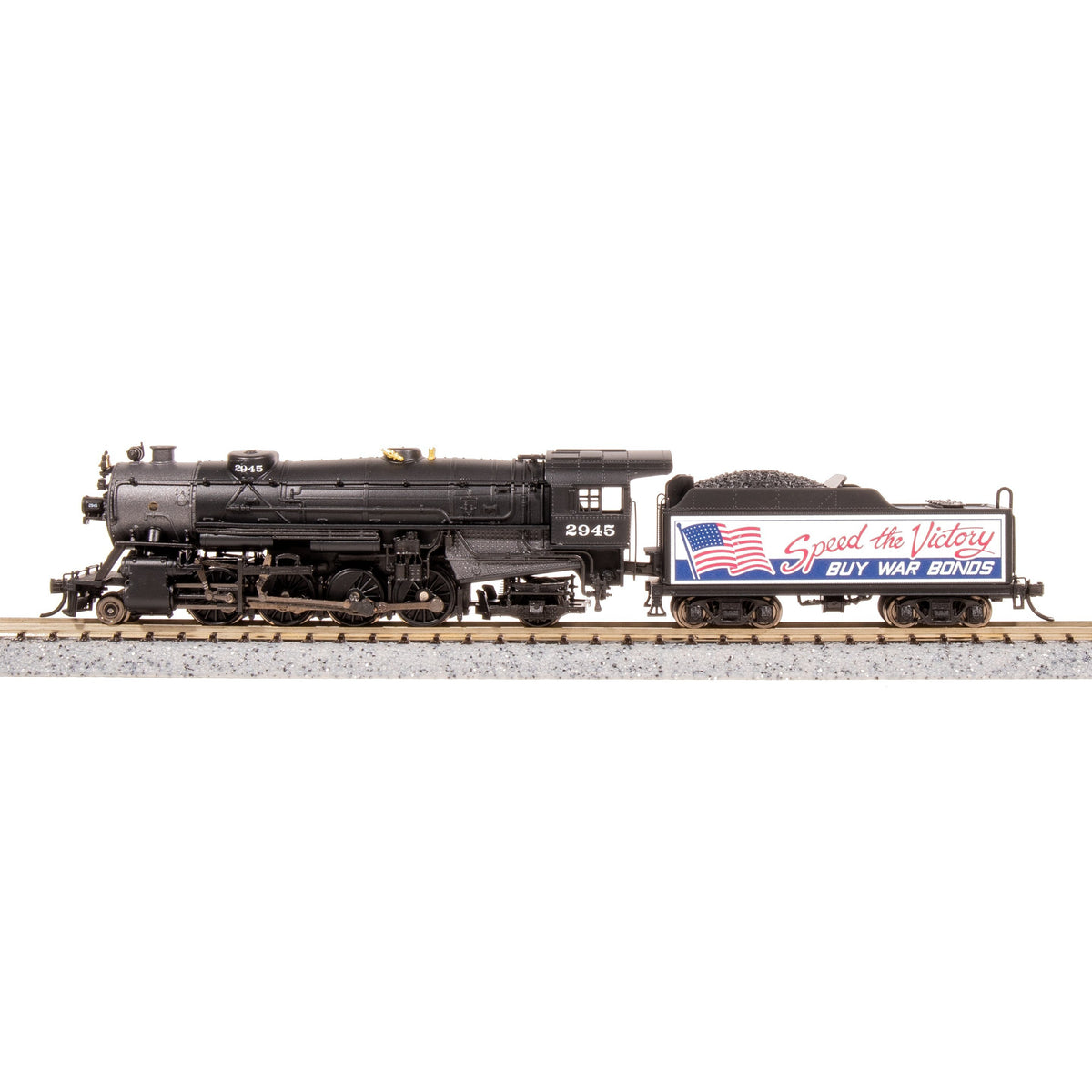 Broadway Limited N USRA Hvy.Mikado Steam Loco War Bonds #2945 DC/DCC S ...