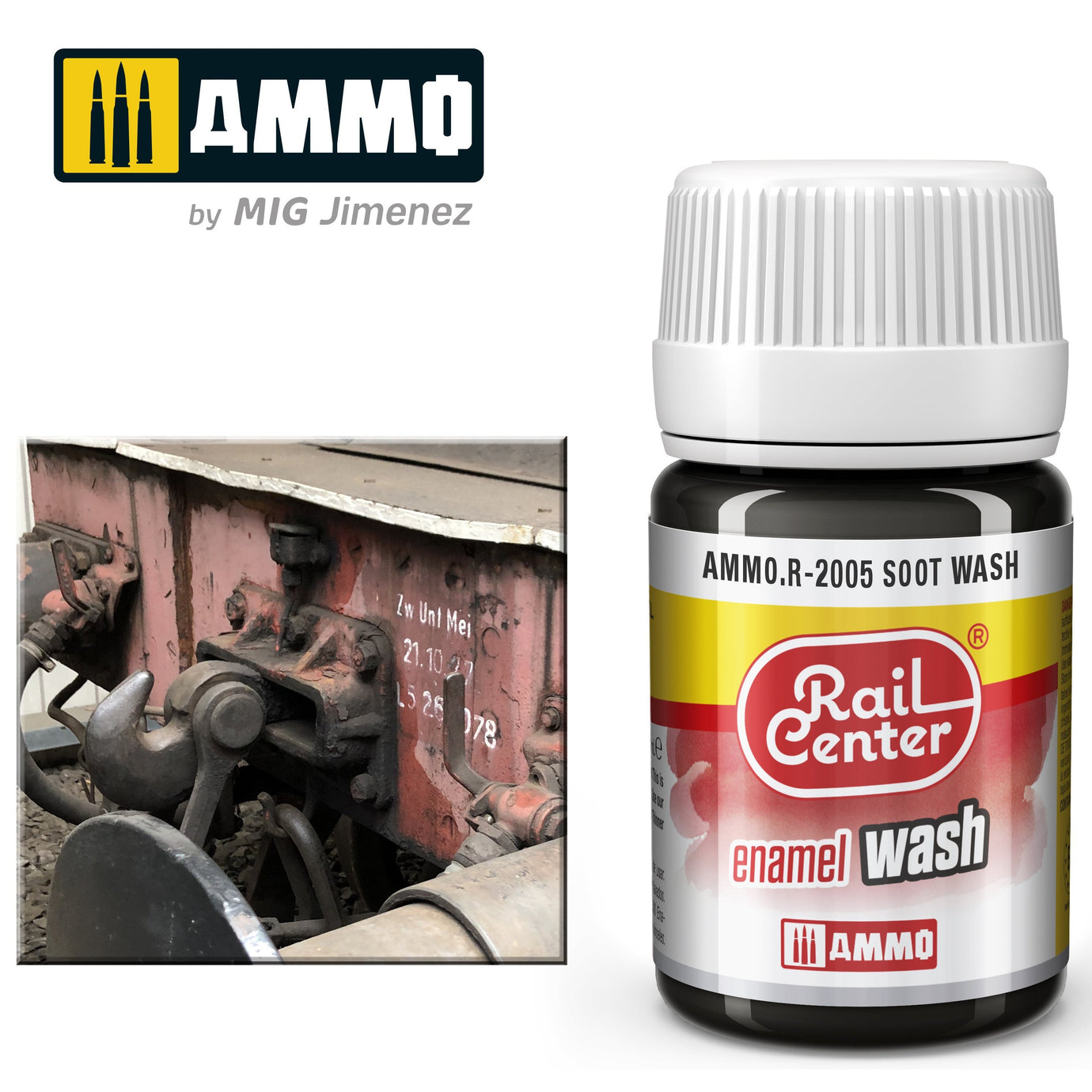 Ammo Mig Rail Center Soot Wash (35ml) – Fusion Scale Hobbies