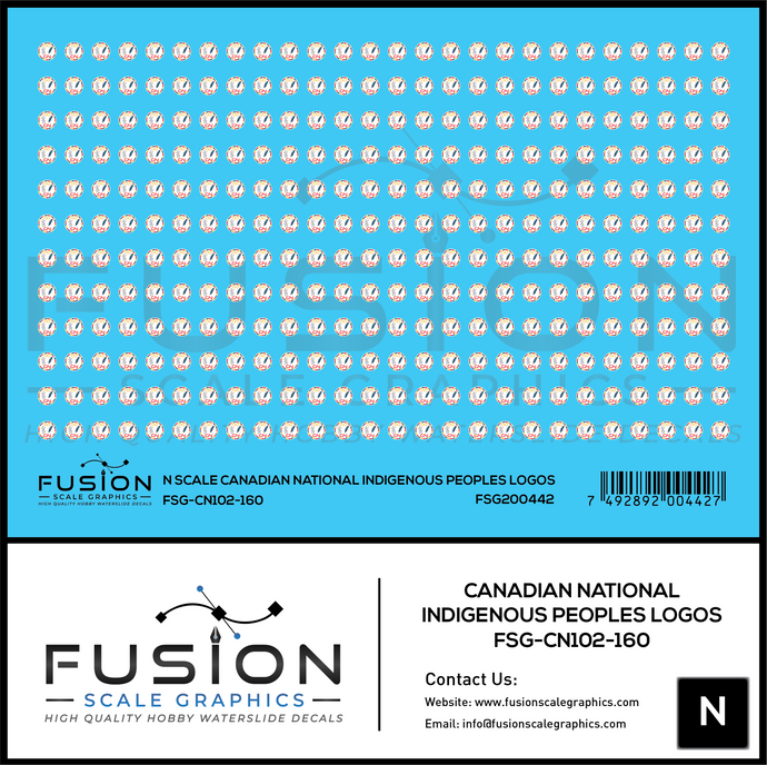 N Scale Canadian National Indigenous Peoples Logos Decal Set – Fusion ...