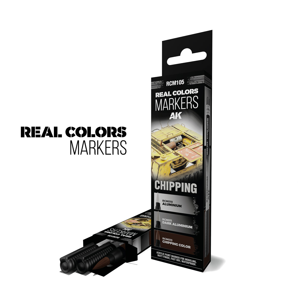 AK Interactive Real Colors Markers Chipping 3 Pack Set RCM105 – Fusion ...
