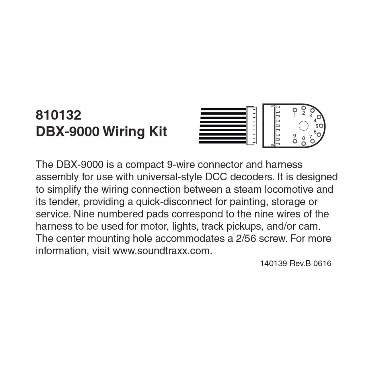 Soundtraxx DBX-9000 Locomotive-to-Tender Wiring Kit – Fusion Scale Hobbies