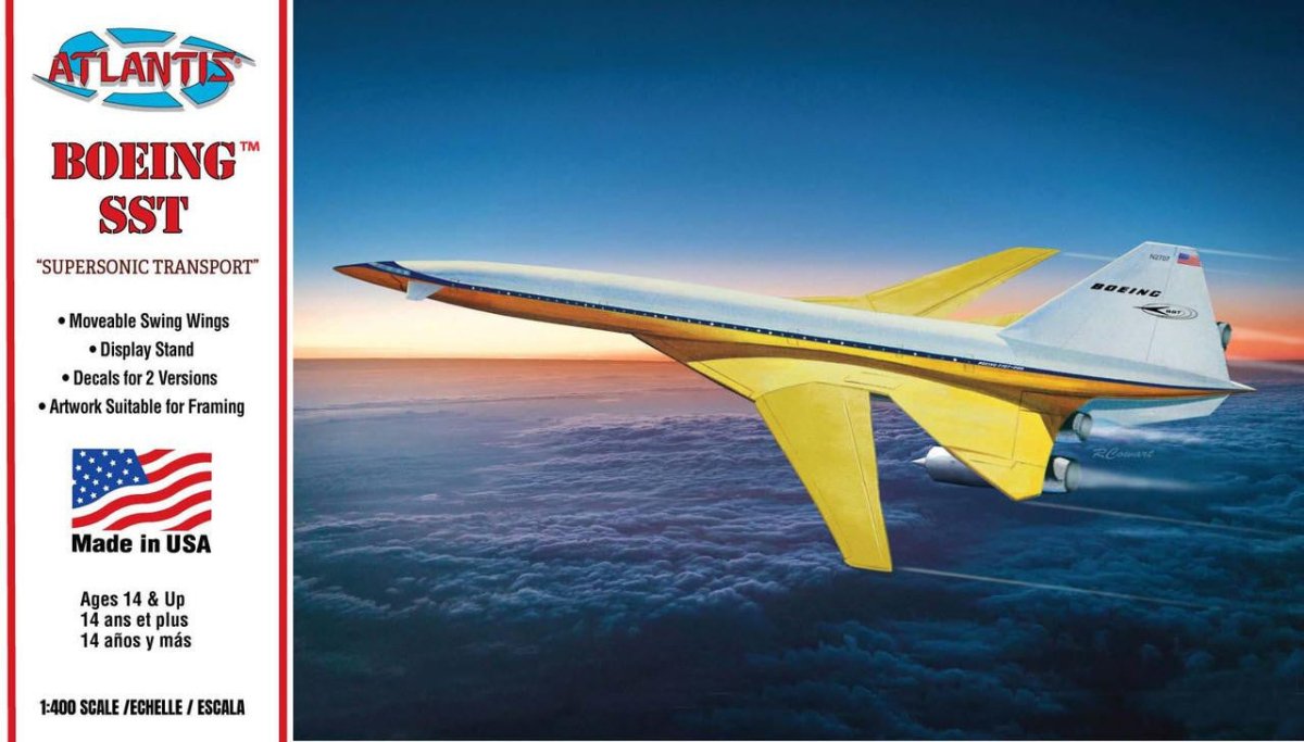 Atlantis Models 1/400 Atlantis Boeing SST Supersonic Transport – Fusion ...