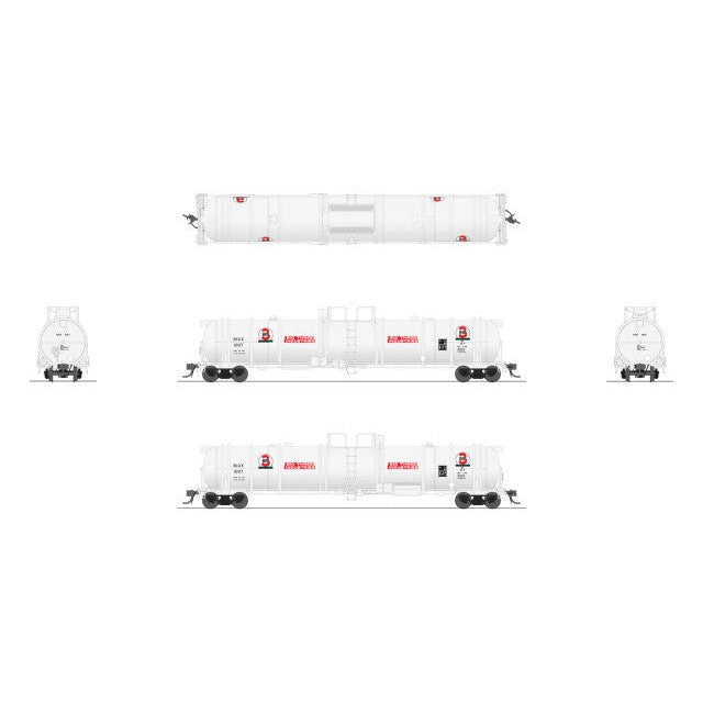 Broadway Limited HO Scale Cryogenic Tank Car 2 Pack Big 3/wht – Fusion ...