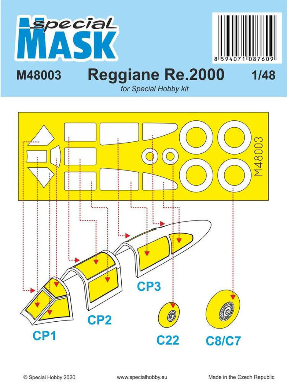 Special Hobby 1/48 Special Hobby Reggiane Re 2000 Mask Paint Mask ...