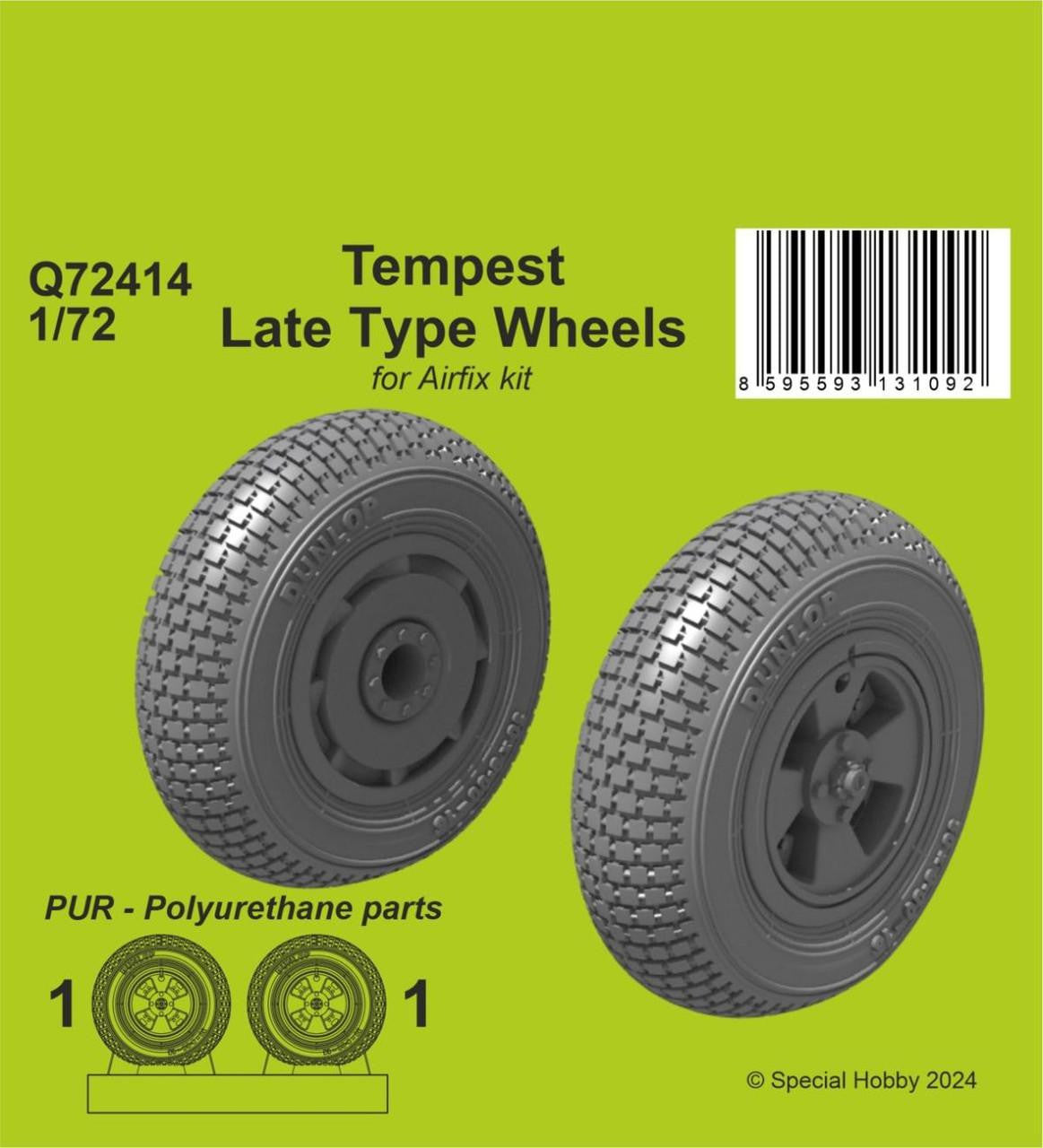 CMK 1/72 Planet Models Tempest Late Type Wheels – Fusion Scale Hobbies