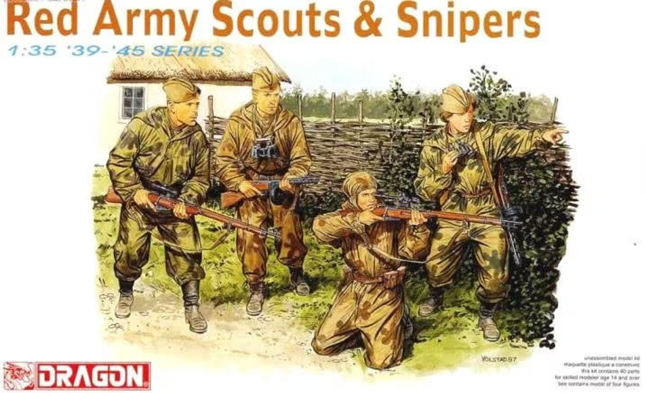 Dragon 1/35 Dragon RED ARMY SCOUTS & SNIPERS Figure Set – Fusion Scale ...