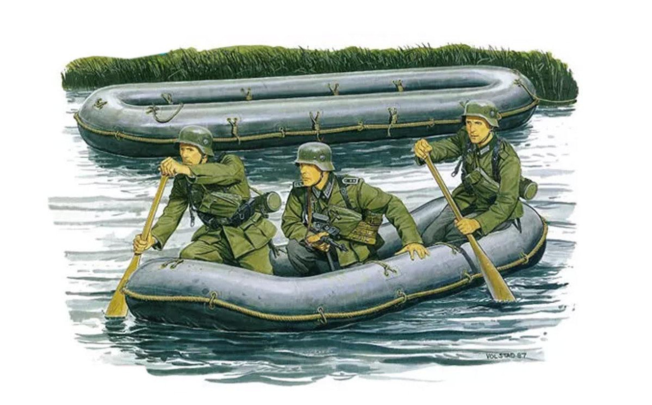 Dragon 1/35 Dragon GERMAN STURMPIONIERE w/ASSAULT RAFT Figures – Fusion ...