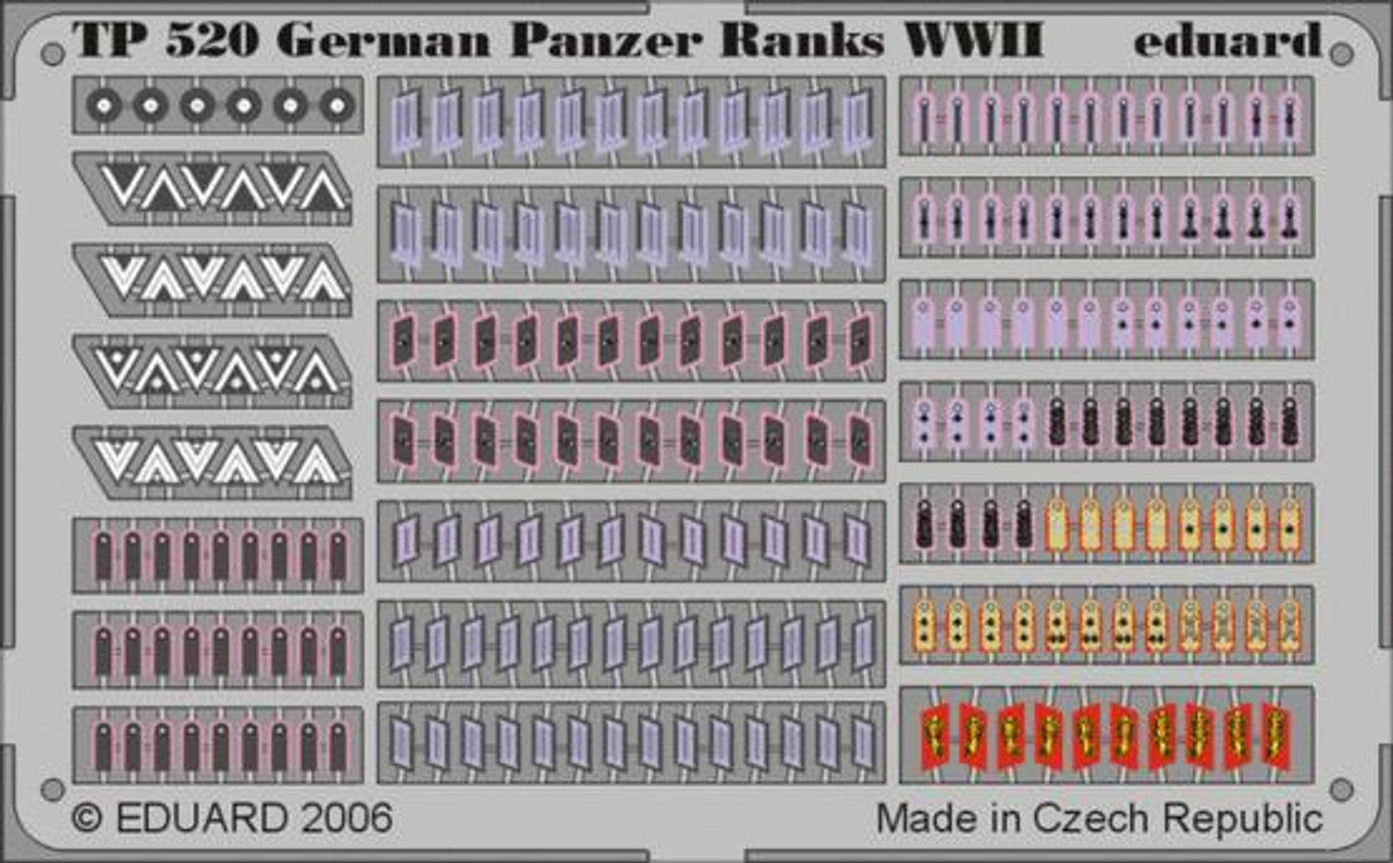 Eduard 1/35 Eduard German Panzer Ranks WWII – Fusion Scale Hobbies