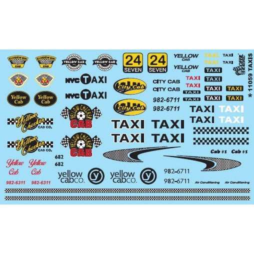 Gofer Racing Decals Taxis Decal – Fusion Scale Hobbies