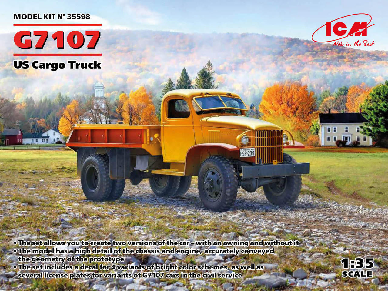ICM Models 1/35 ICM G7 107 US Cargo Truck – Fusion Scale Hobbies