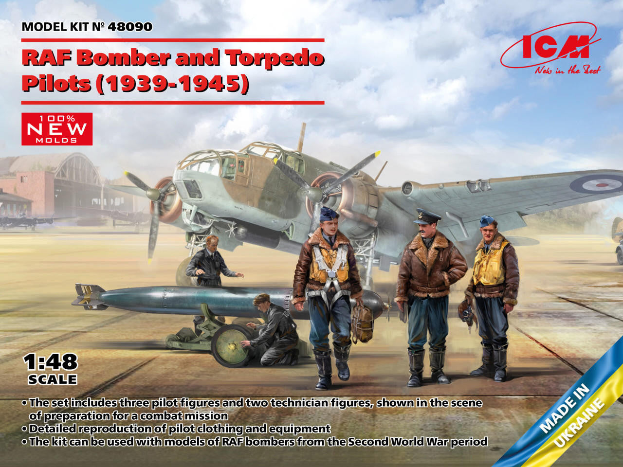 ICM Models 1/48 RAF Bomber and Torpedo Pilot Figures 1939-1945 – Fusion ...