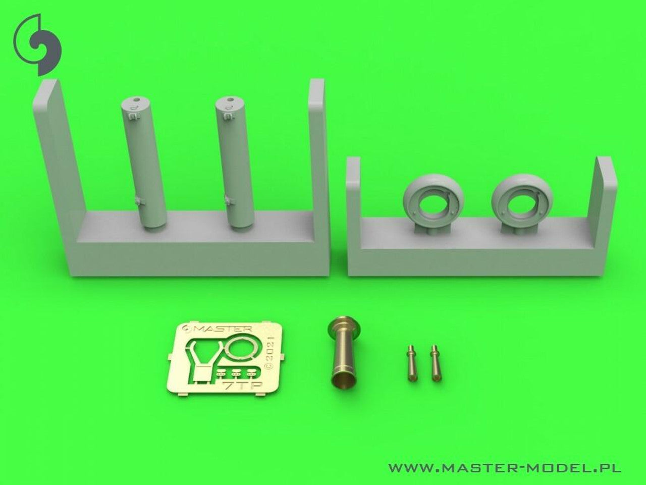 Master Model 1/35 Model Polish light tank 7TP - twin turret - MG wz.30 ...