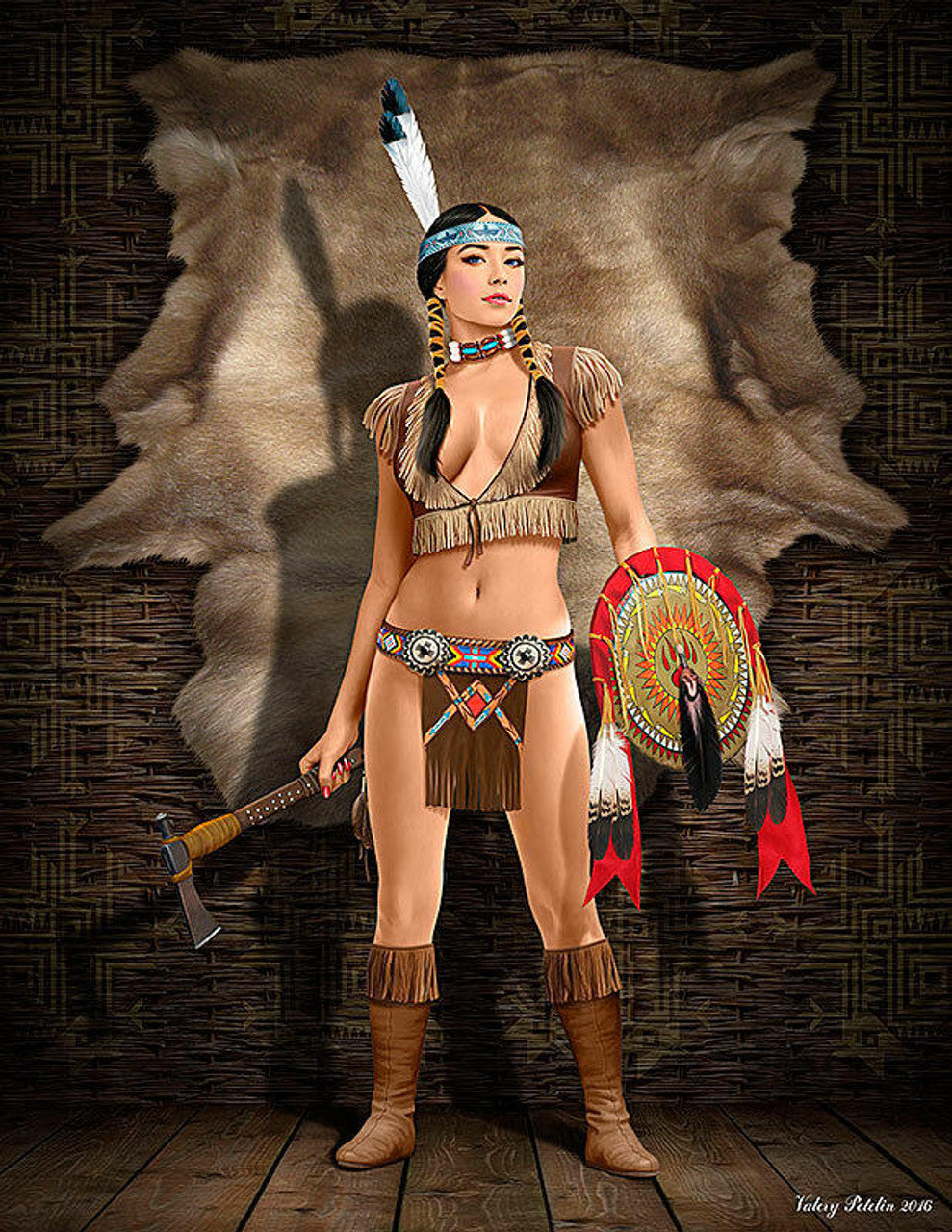 Master Box LTD 1/24 Box Thunder Spirit Western Style Pin-Up Indian Gir – Fusion Scale Hobbies