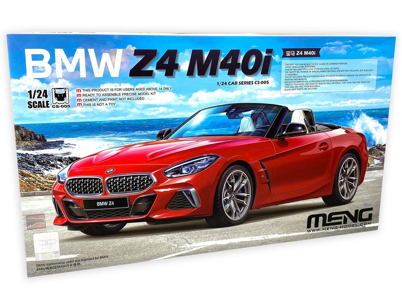 Meng 1/24 BMW Z4 M40i Roadster Plastic Car Model Kit – Fusion Scale Hobbies