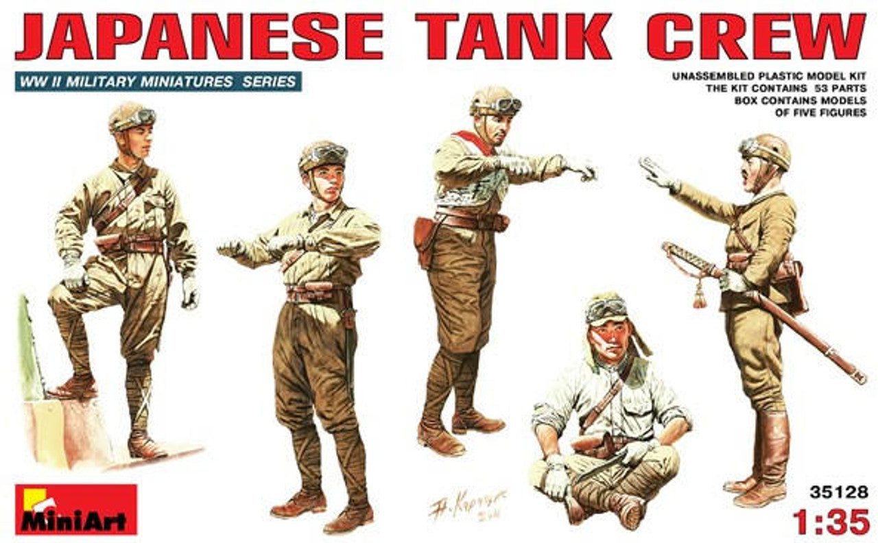 Miniart 1/35 Japanese Tank Crew (5) – Fusion Scale Hobbies