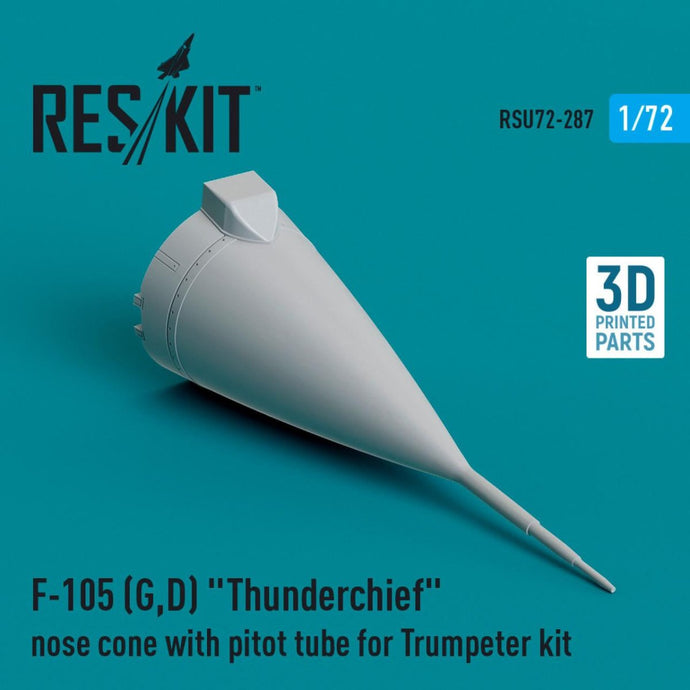 Reskit 1/72 Reskit F-105 (G,D) Thunderchief nose cone with pitot tube ...
