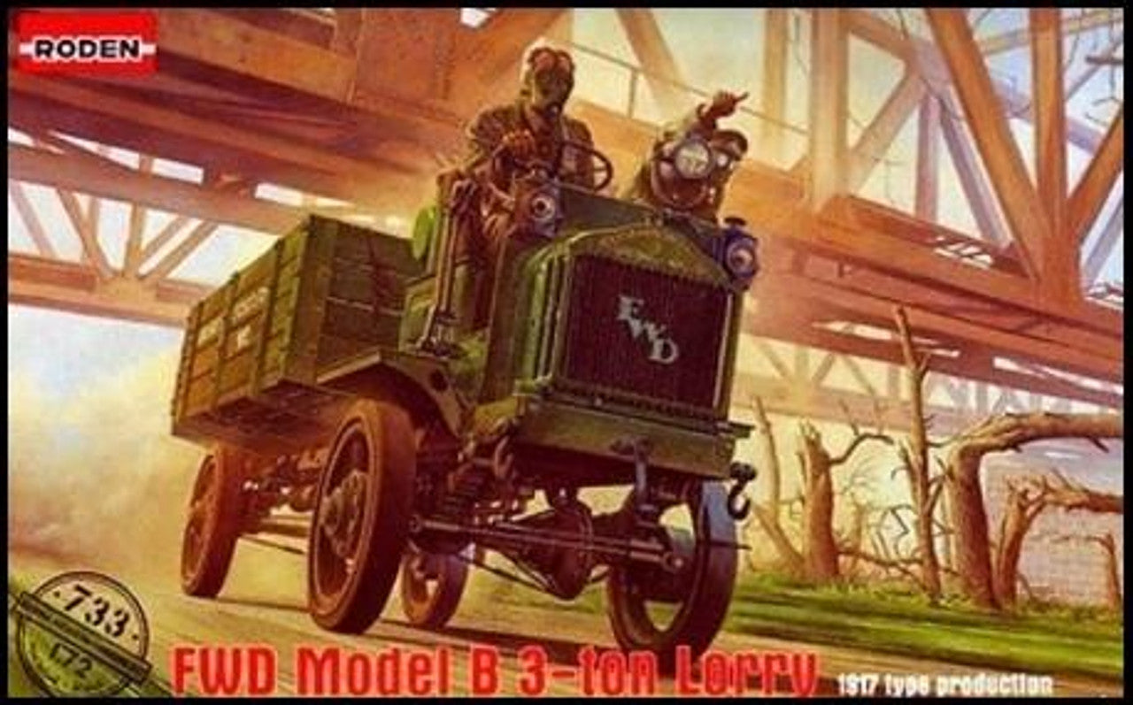 Roden 1/72 Roden FWD Model B 3-Ton Lorry Truck 1917 Type Production ...