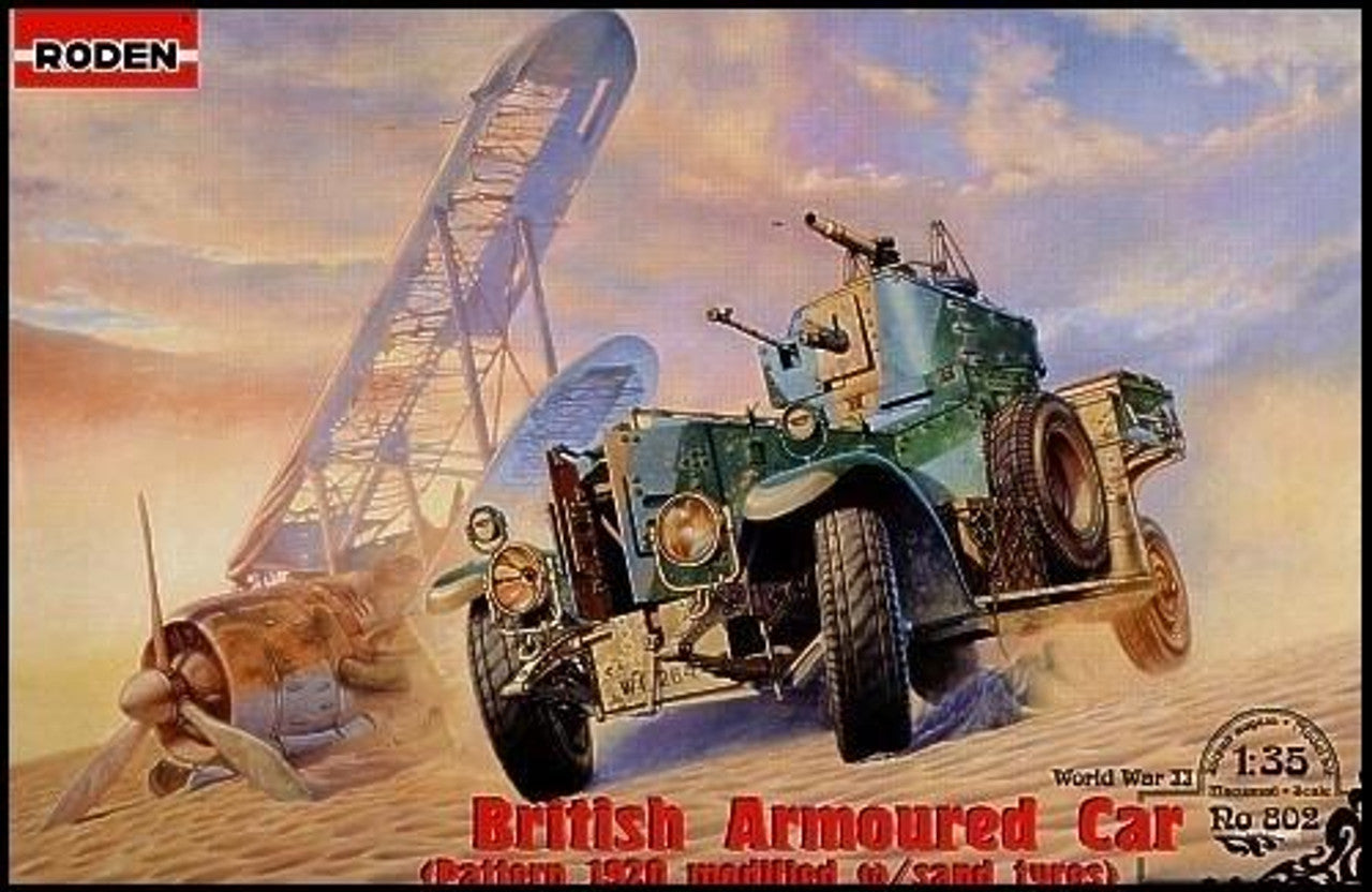 Roden 1/35 Roden Pattern 1920 MkI British Armored Car (Modified w/Sand ...