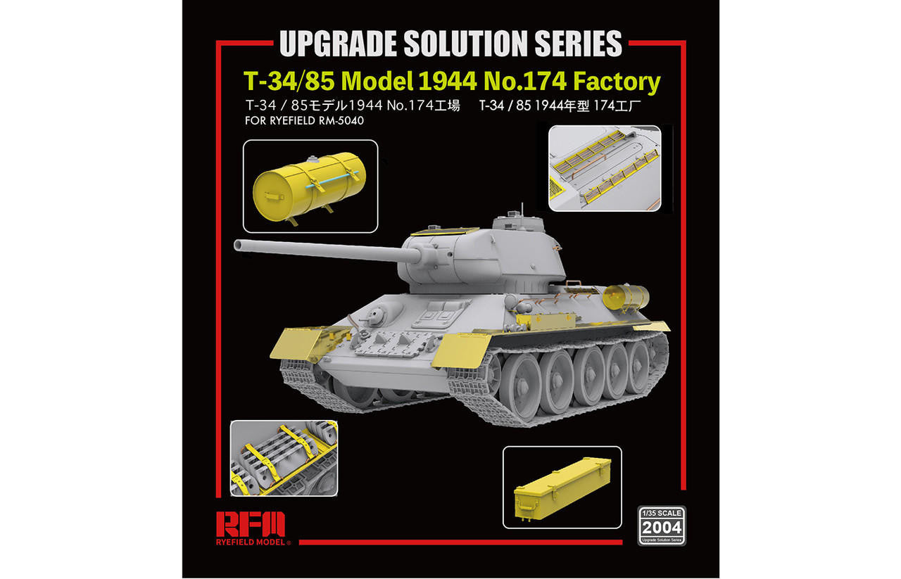 Ryefield 1/35 Ryefield Model Upgrade for T-34/85 1944 174 – Fusion Scale Hobbies