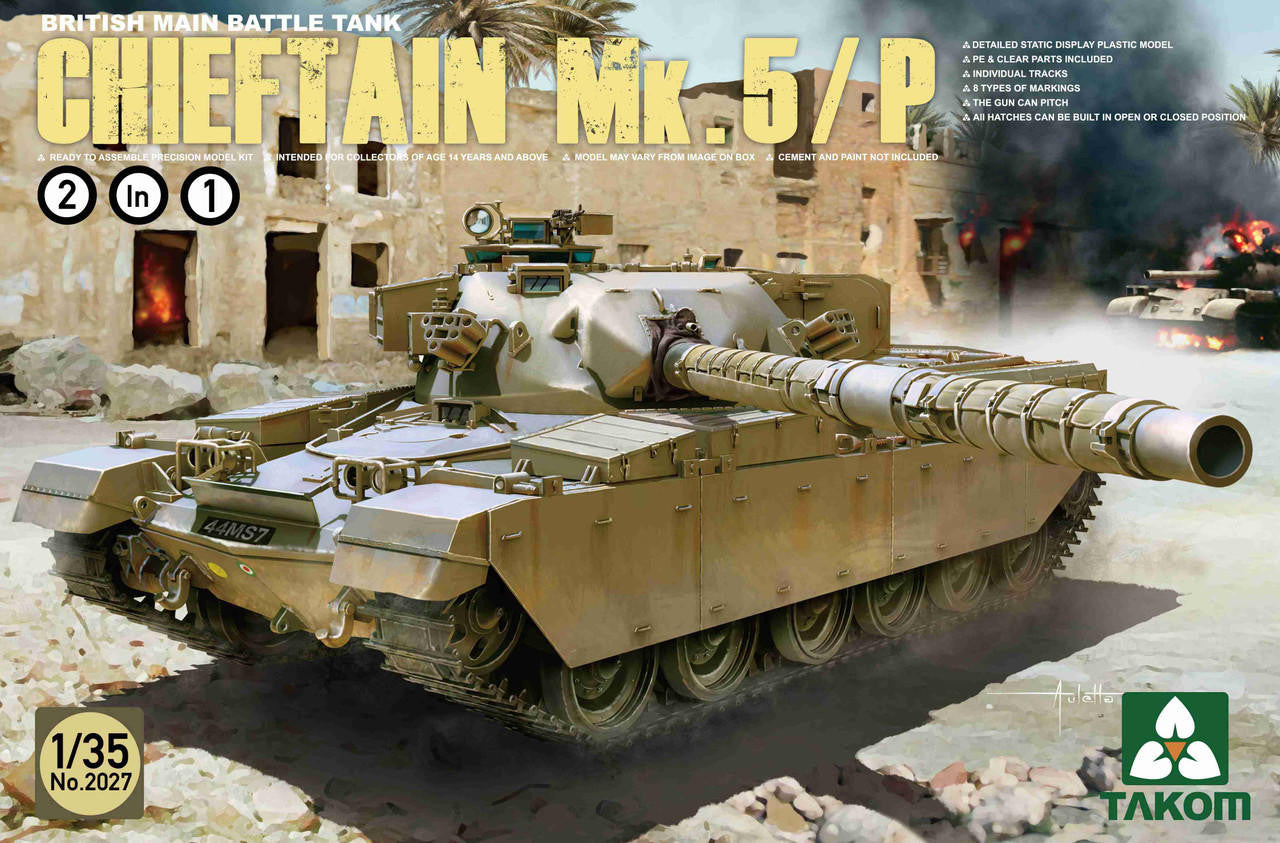 Takom 1/35 Takom British Chieftain Mk 5/P Main Battle Tank (2 in 1 ...