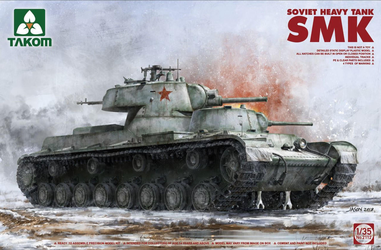 Takom 1/35 Takom Soviet SMK Heavy Tank Plastic Model Kit – Fusion Scale ...
