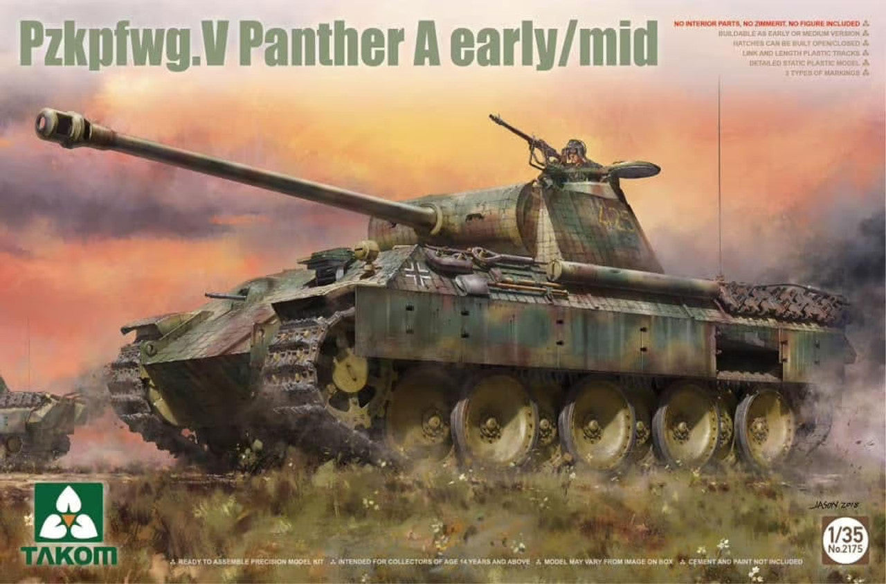 Takom 1/35 Takom Sd.Kfz. 171 Panther Ausf. A Mid-Early Production ...