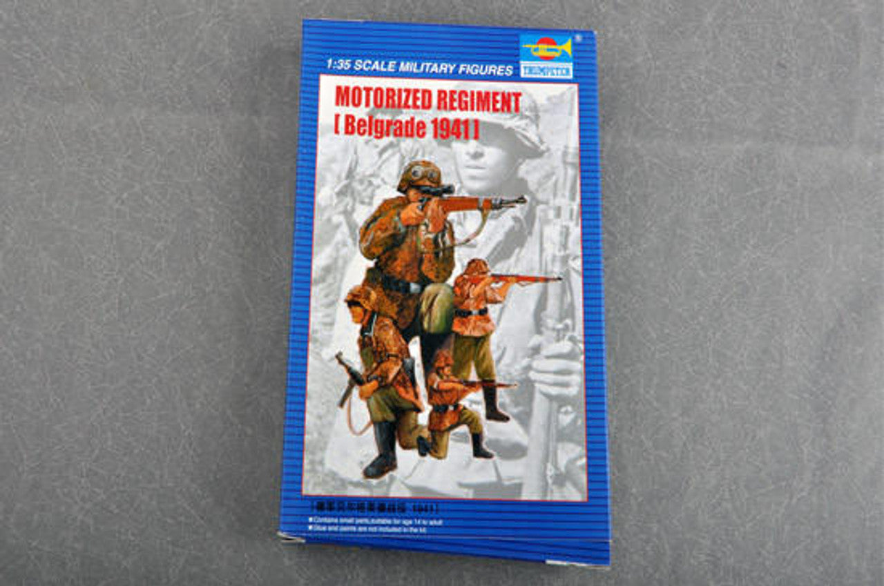 Trumpeter 1/35 Trumpeter Motorized Regiment Belgrade 1941 Kit – Fusion ...