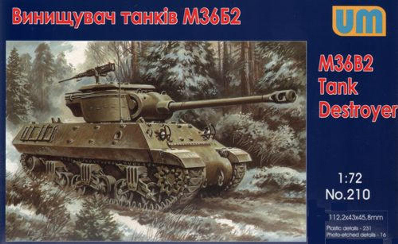 Uni Model 1/72 Uni Model M36B2 Tank destroyer – Fusion Scale Hobbies