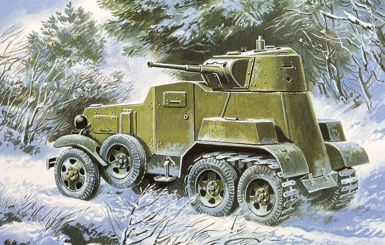 Uni Model 1/72 Uni Model Armored Vehicle BA10 (railway version ...