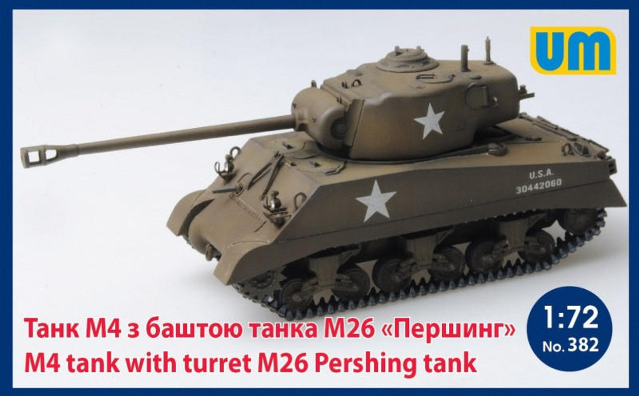 Uni Model 1/72 Uni Model M4 tank with turret M26 Pershing tank – Fusion ...