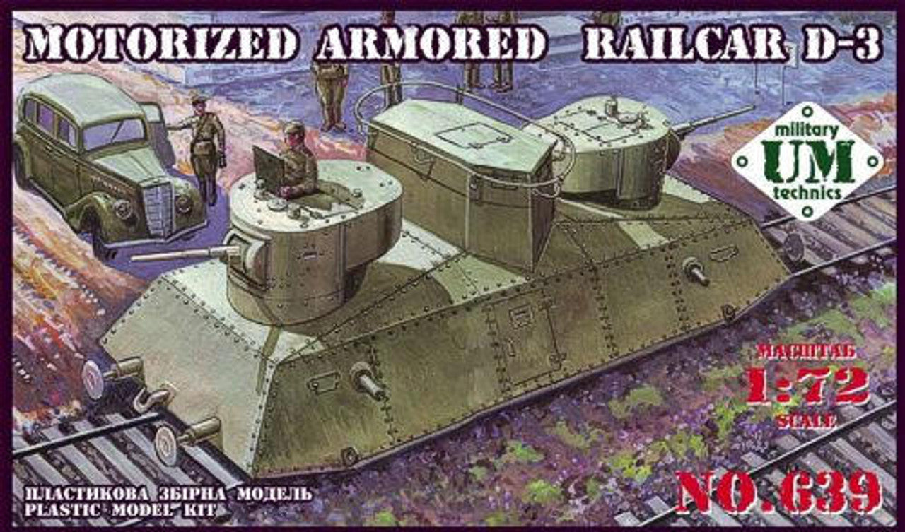 Uni Model 1/72 Uni Model Motorized armored railcar D-3 – Fusion Scale ...
