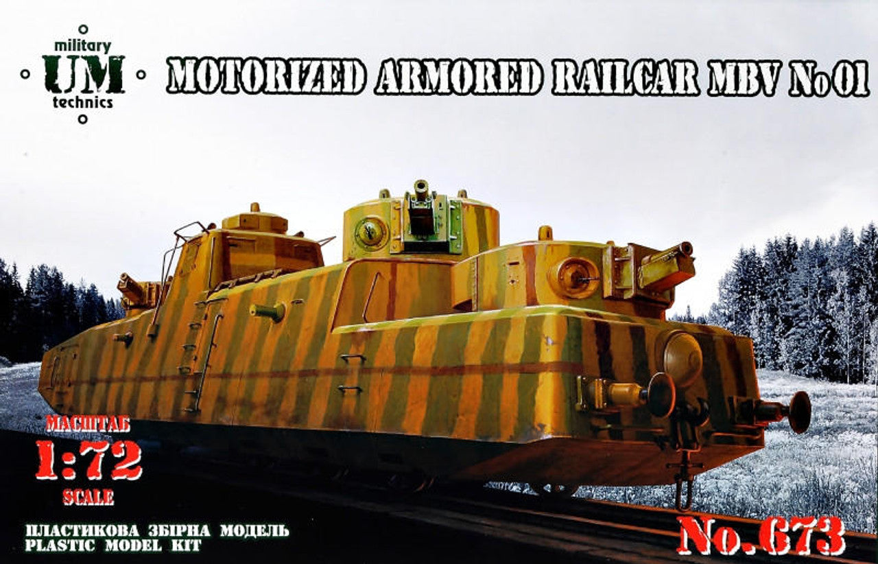 Uni Model 1/72 Uni Model Motorized armored railcar MBV No01 – Fusion ...