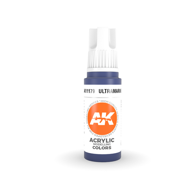 AK Interactive 3rd Gen Acrylic Ultramarine 17ml – Fusion Scale Hobbies