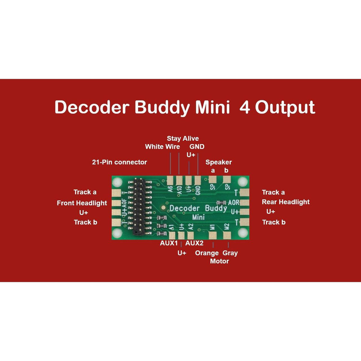 NixTrains Decoder Buddy Mini 21 Pin Decoder Adapter Board NTZ2 – Fusion ...